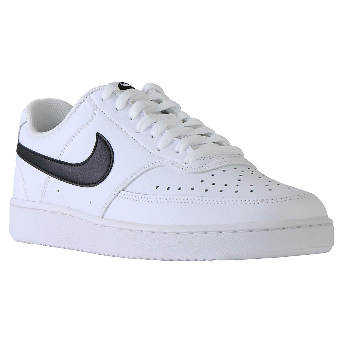 Nike Men's Court Vision Low Sneaker, White/Blackwhite, 10