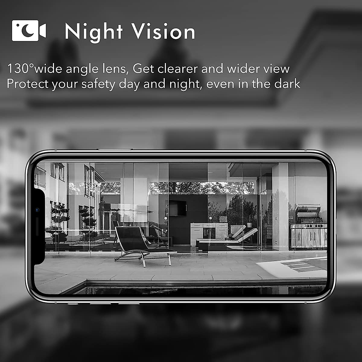 Wireless Solar Security Camera Outdoor, Solar Powered Battery Camera, 1080P Outdoor WiFi Security Camera, Night Vision, Two Way Audio, PIR Motion Detection, IP65 Waterproof，Cloud Storage