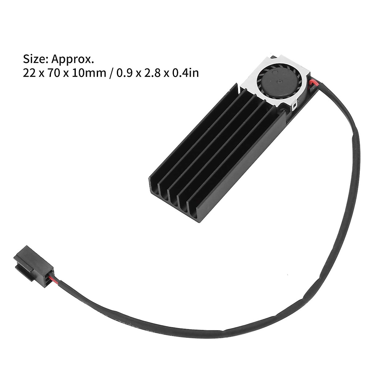 SSD Radiator with Fan Scientific Efficient Cooling Air Duct Heat Sink Thermal Module for All M.2 2280 Hard Drives and Desktop Computers