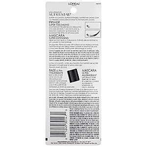 L'Oreal Paris Cosmetics Voluminous Superstar Mascara, Waterproof, Blackest Black, 0.41 Fl. Oz, 1 Count