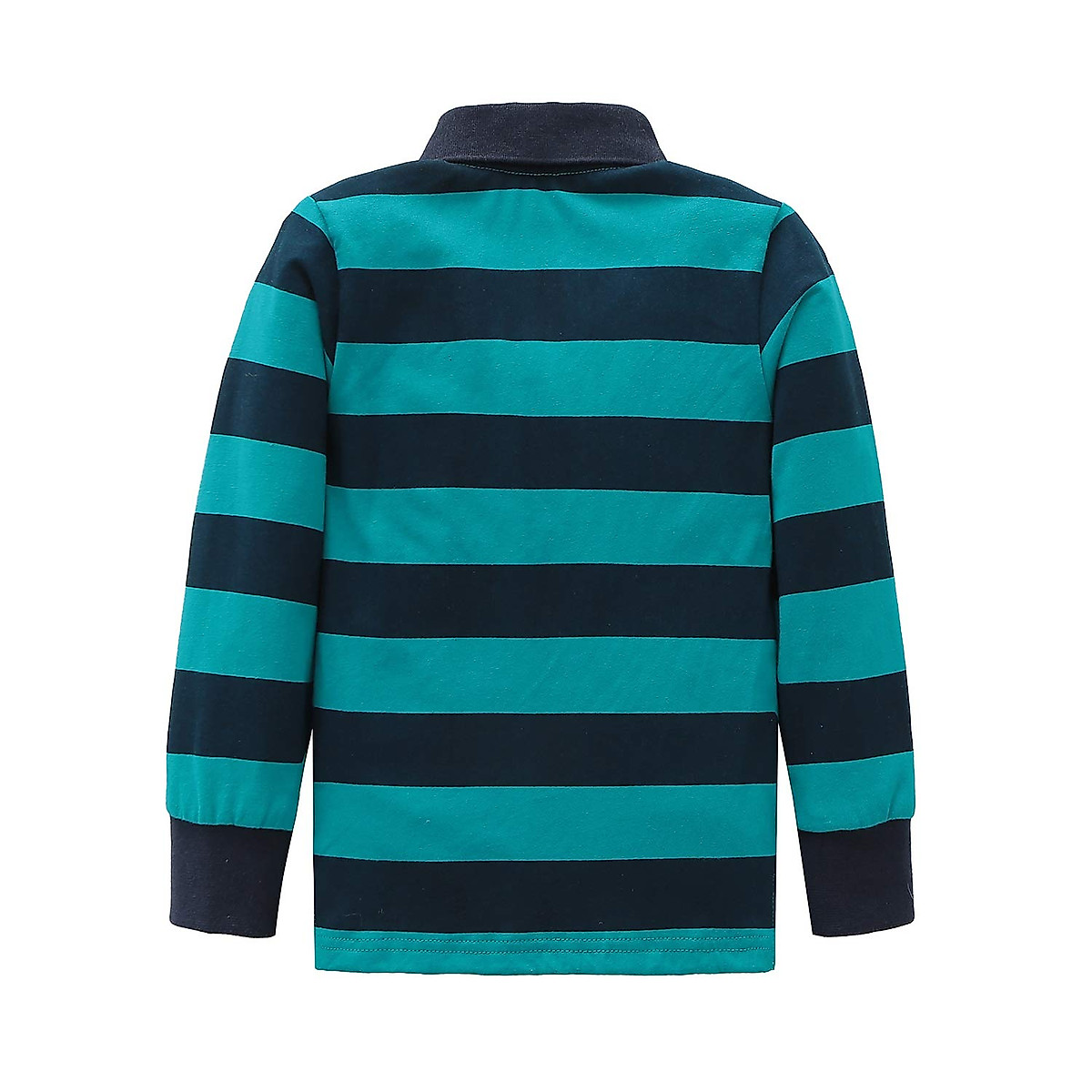 HowJoJo Big Boys Cotton Long Sleeve T-Shirts Striped Polo Shirts Green Size 8