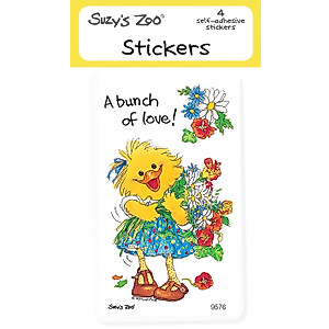 Suzy's Zoo Stickers 4-pack, Sally Bouquet" 10160
