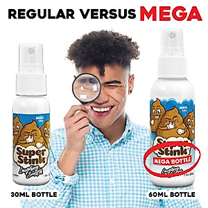 SUPER STINK (Mega Size 60ml) - Fart Spray - 'Insanely Strong' Extra Potent Stink - Fake Poop Smelling Prank Stuff - Smells Like Super 'Bad' Gas - Great Gag Gifts, Stocking Stuffers & Fun Party Favors