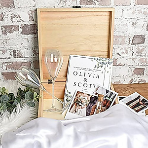 EXISTING Wooden Memory Keepsake Box, Floral Heart Engraved Keepsake Boxes with Lids, Memory Box for Keepsakes for Anniversary, Wedding, Memory, Birthday, Valentines Day, Wood Box for Office or Home