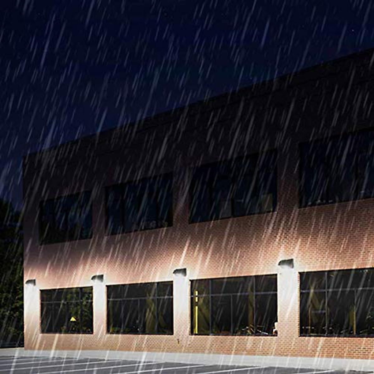 4Pack 100W LED Wall Pack Light, 12000LM Dusk to Dawn Light, Daylight 5000K with Photocell, IP65 Waterproof Outdoor Commercial LED Security Light, 600-800W HPS/MH Replacement, 120V (100w-4pk-new)