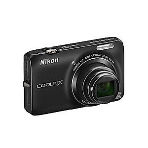 Nikon COOLPIX S6300 16 MP Digital Camera with 10x Zoom NIKKOR Glass Lens and Full HD 1080p Video (Black)