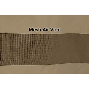 SunPatio Outdoor Furniture Set Cover, Heavy Duty Waterproof Patio Square Table and Chairs Cover for Dining Set, Fade Resistant Varanda Garden Deck Sectional Set Cover, 86" L x 86" W x 30" H, Taupe