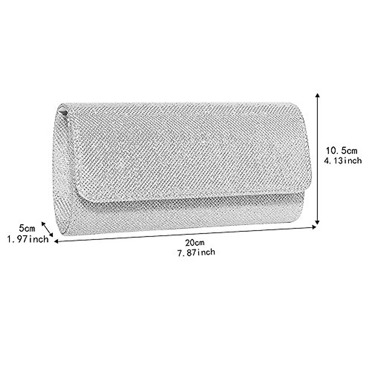 lovyoCoCo Evening Bag Clutch Purses for Women, Ladies Sparkling Party Handbag Wedding Bag