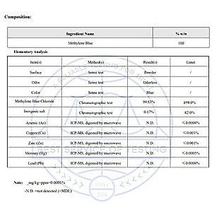 USP Grade Methylene Blue Powder 14 Grams | Dark Greenish Crystalline | Prepare 1.4L 1% Solution [Value Pack] 2024