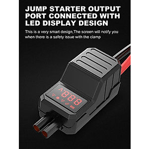 AVAPOW Jump Starter Car Battery 4000A Peak,Portable Jump Starters for Up to 10L Gas 10L Diesel Engine,12V Lithium Jump Pack with Smart Safety Clamp, IP65