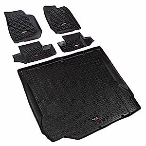Rugged Ridge | Floor Liner, Front/Rear/Cargo | 12988.02 | Fits 2007-2010 Jeep Wrangler JK 2-Door