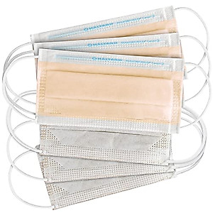 HALYARD* FLUIDSHIELD* Level 3 Disposable Face Mask with SO SOFT* Lining/Earloop Mask, Made in the Americas (Box of 40) 47107