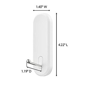 Command Large Wire Hooks, 4-Hooks, 8-Strips, Holds up to 5 lbs - Easy to Open Packaging