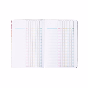 Erin Condren Designer Petite Journal Checklists - Multicolored Hexagon Design Theme. Great for Tracking Daily and Weekly Lists with Blank Customizable Fields