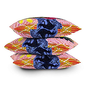 Society6 Misha Blaise Design Celebrate The Day Throw Pillow, 16"x16", ­