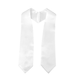 MyGradDay Unisex Plain Graduation Stole for Kinergarten and Elementary School Length 50'',12 Colors