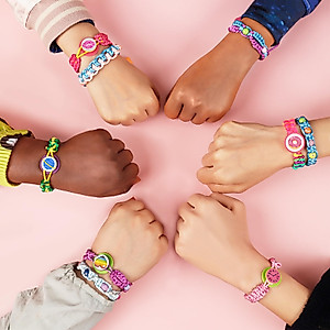 PREBOX Girls Crafts with 1 Potholder Loom Weaving Kit & 1 Friendship Bracelet Making Kit, Christmas Birthday Gifts for Girls Age 6 7 8 9 10 11 12 Year Old