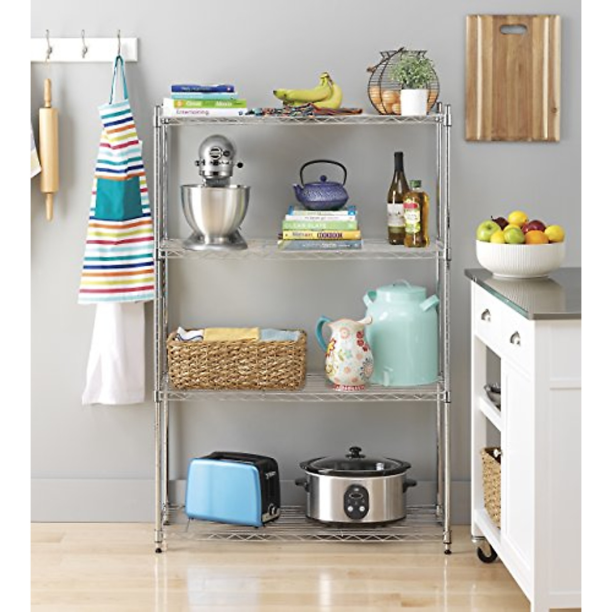 Whitmor Supreme 4 Tier Chrome Shelving 14 x 36 x 54 inches