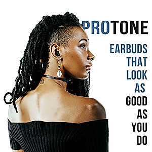 Zoof ProTone True Wireless Bluetooth 5.2 Earbuds, 24 Battery Life and Sweat and Water Resistant with Built-in Mic