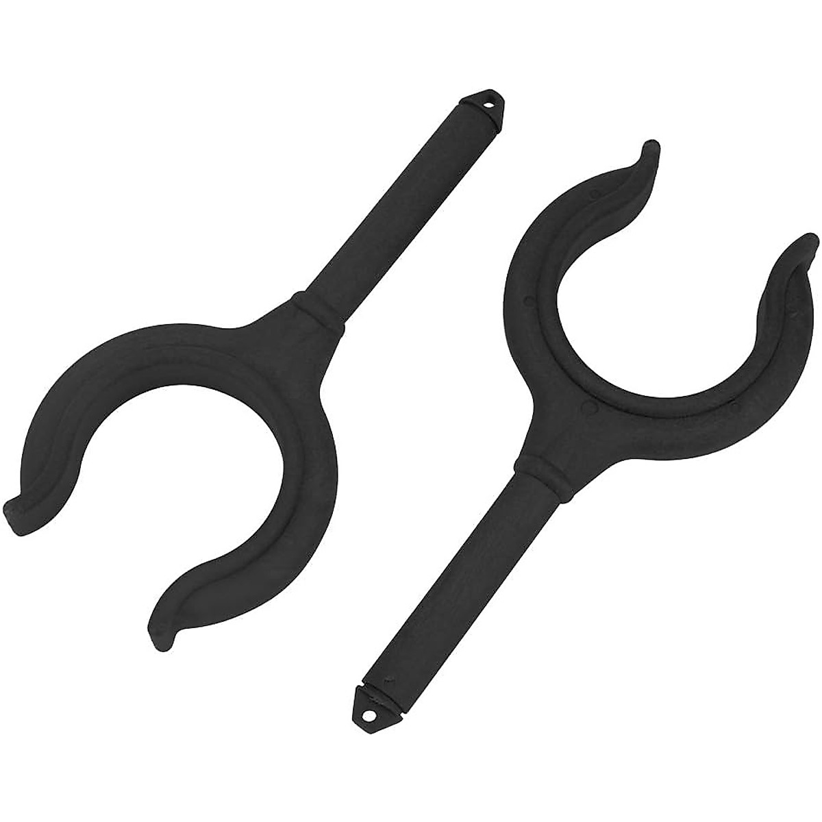 Alomejor 2 Pcs Boat Oar Lock Marine Rowlock Horn Side Mount for Oars Rod and Fishing Rod Support Bracket for Sea Fishing Boating