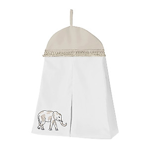 Sweet Jojo Designs Jungle Safari Animals Baby Boy Girl Nursery Crib Bedding Set Beige Brown Taupe Black and White Gender Neutral Animal Elephant Giraffe Wildlife Adventure Serengeti