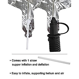 AULE 40 Inch Jumbo Silver Foil Mylar Number Balloons for Men Women 30th Birthday Party Decorations 30 Years Old Anniversary Party Supplies