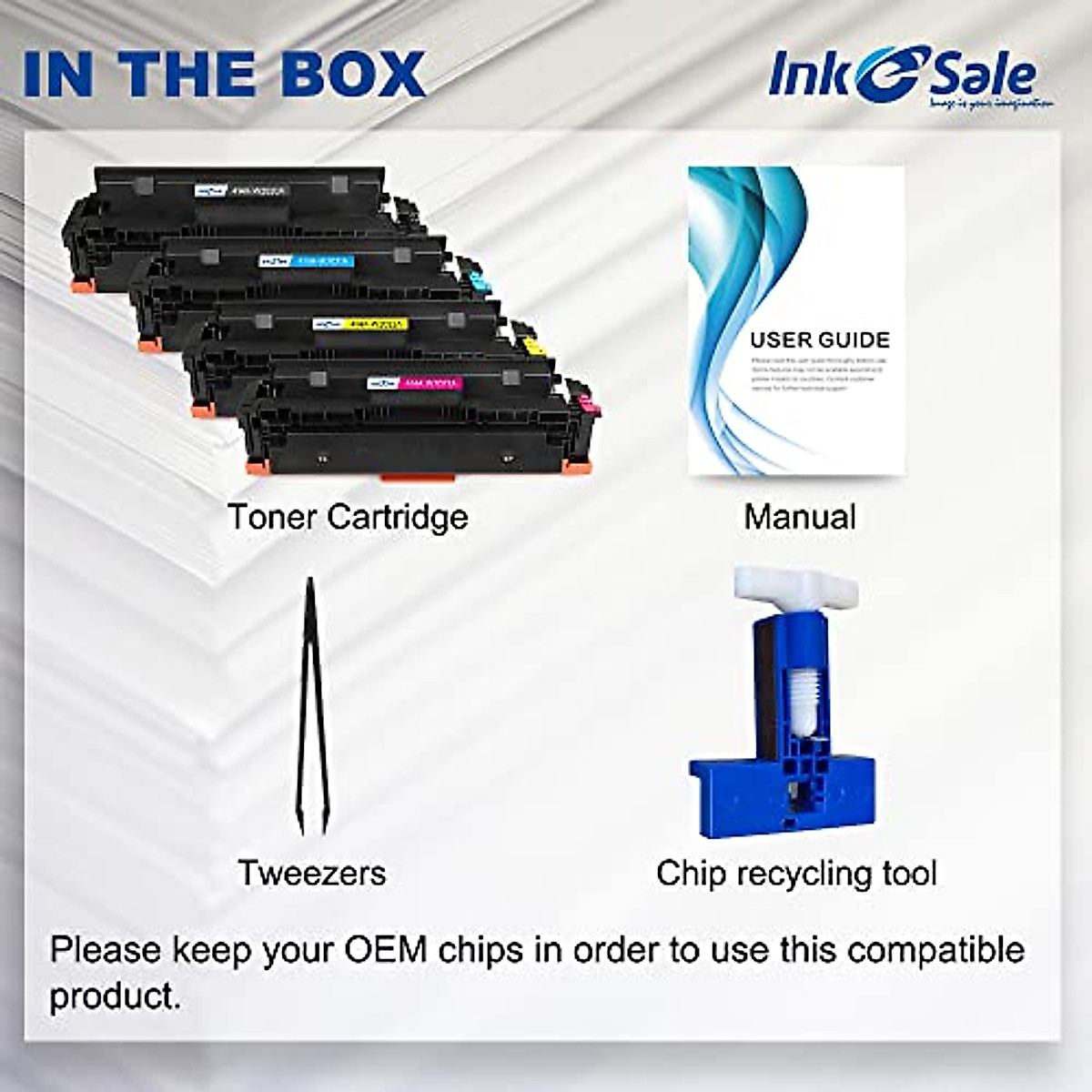 INK E-SALE Compatible Toner Cartridge Replacement for HP 414A W2020A M454dw M479fdw 414X for HP Color Pro M454 M479 M454dn M479fdn Printer Black Cyan Yellow Magenta (Upgraded Version)