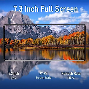 ExAchat C22 Unlocked Phones, 6GB+256GB Android 13 Smartphone 7.3 FHD+ Display120Hz Refresh Rate,64MP Triple Camera 7300mAh Dual SIM Cell Phone with Headset/Pen/GPS/Face ID