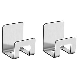 Singring 2Pcs Sponge Holder for Kitchen Sink Sponge Holder Stainless Steel Sink Caddy Adhesive Sponge Holder for Kitchen Bathroom