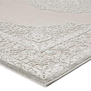 Jaipur Living Malo 5'X7'6" Area Rug, Contemporary Gray, with 1/4" Pile Height, for Indoor Spaces, Living Room, entryway