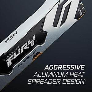 Kingston FURY Renegade RGB 32GB (2x16GB) 6400MT/s DDR5 CL32 DIMM Desktop Memory (Kit of 2) | Intel XMP 3.0 | Overclocking Stability | KF564C32RSAK2-32