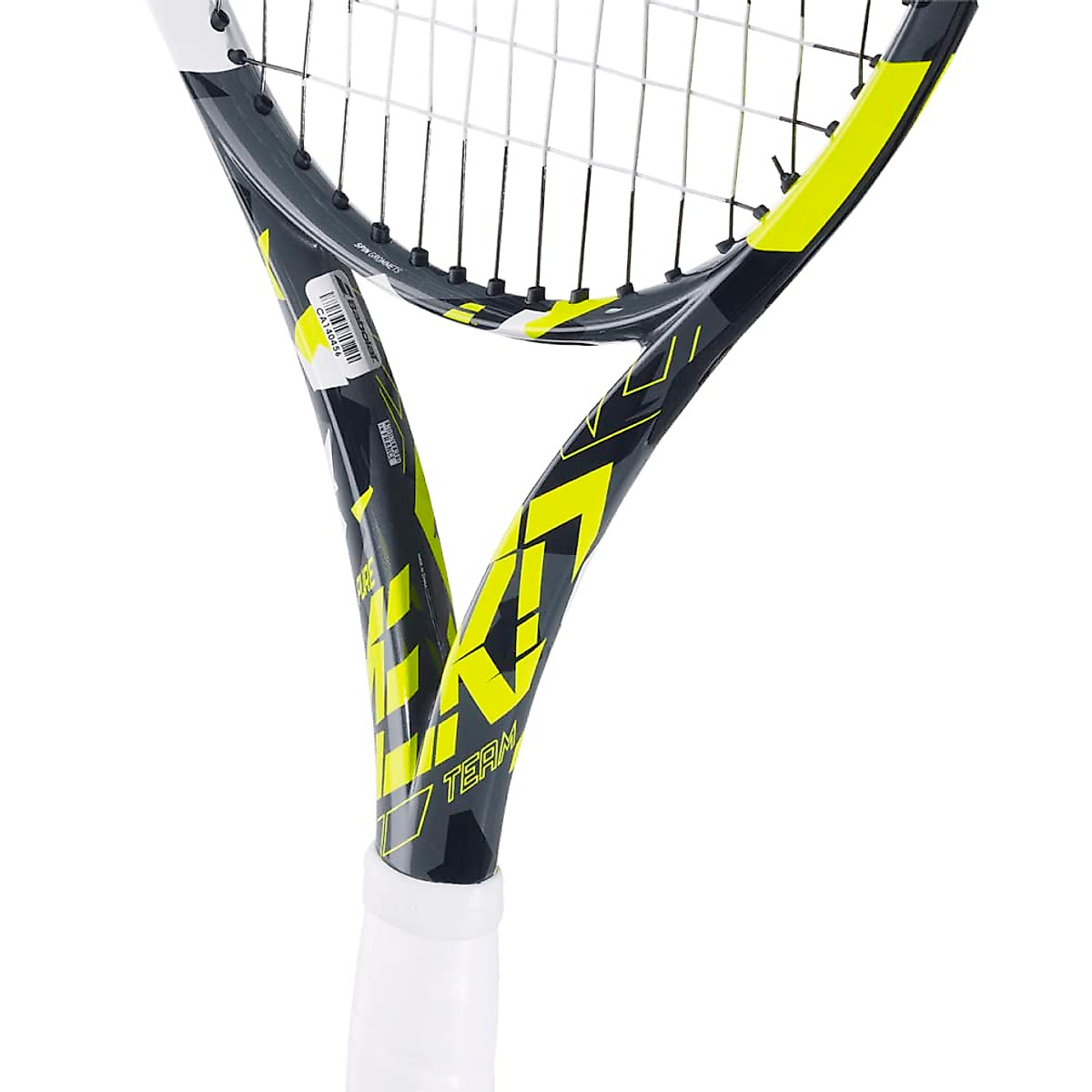 Babolat Pure Aero Team Tennis Racquet - Strung with 16g White Syn Gut at Mid-Range Tension (4 1/8" Grip)