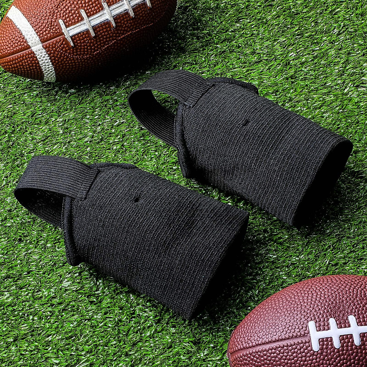 2 Pairs Black Ankle Protector Soccer Ankle Guard Pads Elastic Football Ankle Protection Ankle Soccer Support Guards Soccer Ankle Support Pads for Running Basketball Ankle Soccer Football Supplies