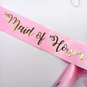 Magnusson's Garden Maid of Honor Sash, Bachelorette Party Sash, Bridal Shower Decorations, Wedding Party Accessories, Chief Bridesmaid Proposal Gift Ideas