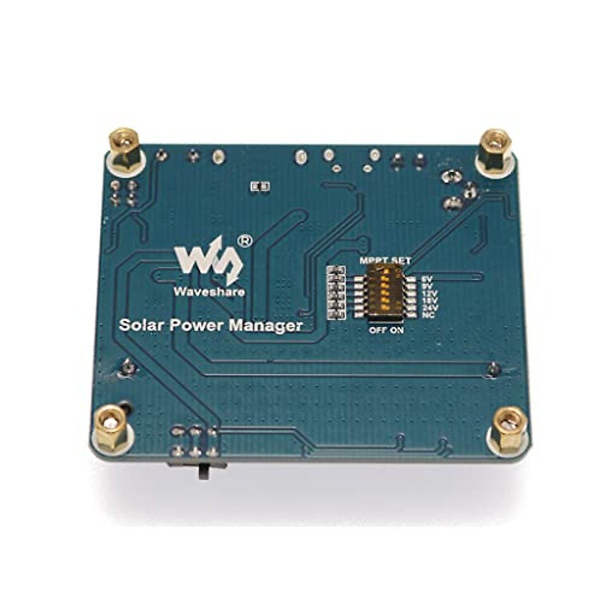 Waveshare Solar Power Management Module for 6V~24V Solar Panel Support Solar Panel/USB Connection Battery Charging with MPPT Function and Multi Protection Circuits