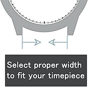 通用 Unisex-adult Watch Band, Alligator Leather Watch Strap with Stainless Steel Buckle, Calfskin Replacement Strap for Watch's Band and Women's Watch Band (22mm, Black)