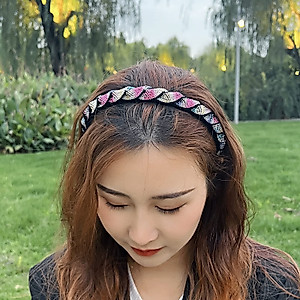 Rthfoo narrow head band (purple colorful)