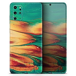 DesignSkinz Liquid Abstract Paint Remix V20 Protective Vinyl Decal Wrap Skin Cover Compatible with The Samsung Galaxy S20 (Screen Trim & Back Glass Skin)