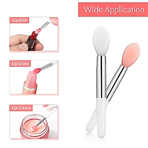 SALOCY Silicone Lip Brush,Lipstick Applicator Brushes,Makeup Brushes,9Pcs