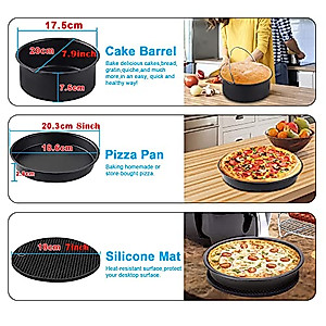 Fujampe Air Fryer Accessories - 8 Inch Cake Pan Set of 14 Pcs Compatible for Ninja Foodi Cosori instant Pot,Gowise, Fit 4, 4.2, 5, 5.5, 5.8 QT, 6QT Accessories for Air Fryer XL (Set of 14)