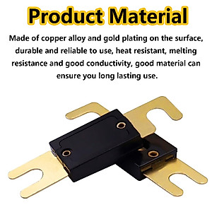 smseace 6Pack 30amp/30a ANL Fuse Compatible with 12V & 24V Systems for Audio Marine Vehicle Video System Gold-Plated ANL Fuses
