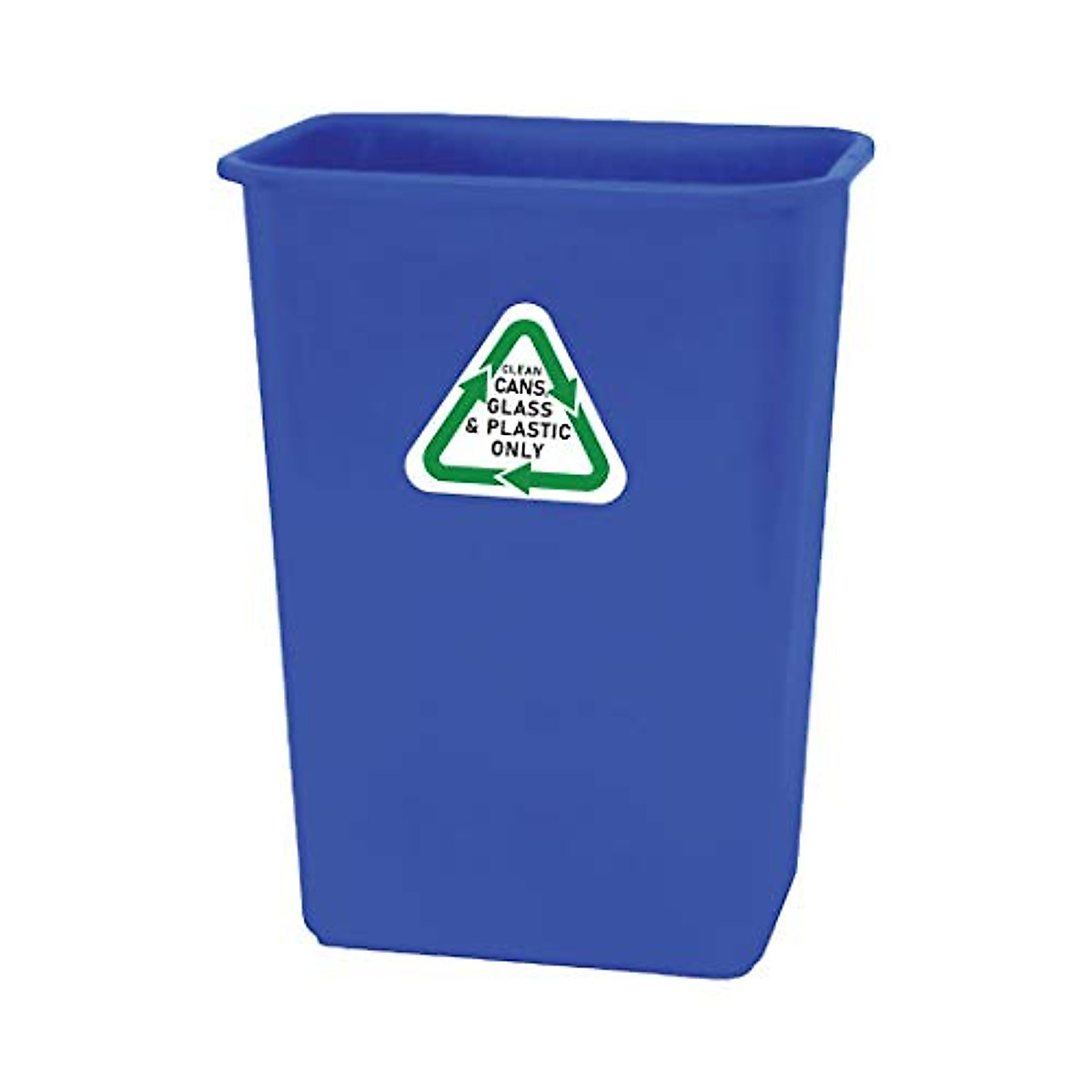 Becks Printing Clean Cans, Glass and Plastic Only Recycling Stickers for Trash Cans, Garbage Bins - Pack of 3