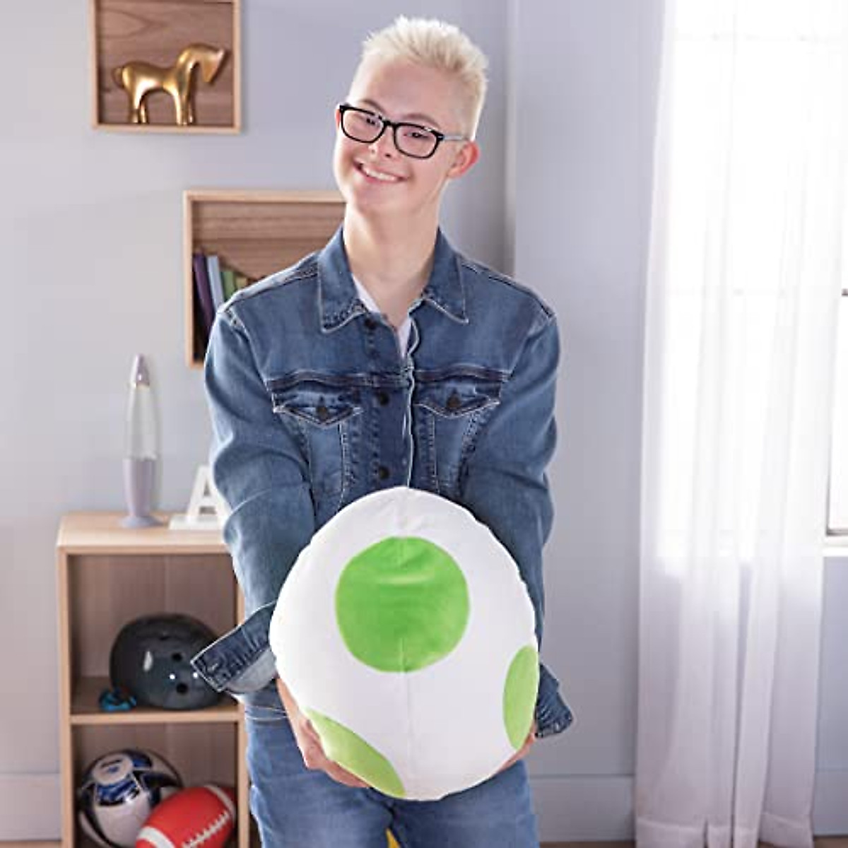 Club Mocchi- Mocchi- Nintendo Super Mario Plush - Yoshi Egg Plushie - Collectible Squishy Plushies - 15 Inch