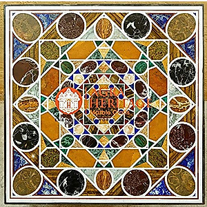 36.5" White Marble Conference Dining Table Top Mosaic Inlay Hallway Decor