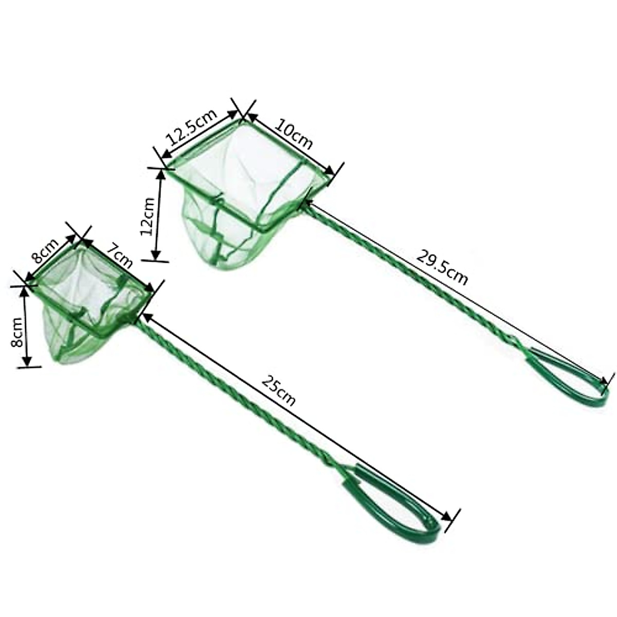 4PCS Fish Tank Aquarium Cleaning Tools Kit Aquarium Fish Nets Aquarium Fish Skimmer Net and Double-Sided Fish Tank Sponge Cleaning Brush