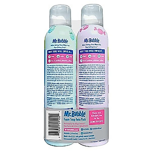 Mr. Bubble Twin Pack Foam Soap - Sculpt and Draw in the Tub; Soft, Moldable, Gentle, Scented Foam (Pack of 2, 8 fl oz Each)