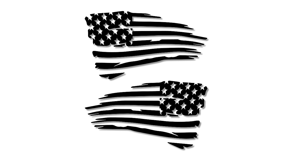 Premium American Flag Vehicle Decals - 2 Pack