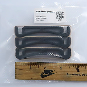 Visor Benders (Pack of 3 Black) ~ Tight Curl Model ~ Includes #64 Rubber Bands (NOT Recommended for X-Large Hats) Made in USA*
