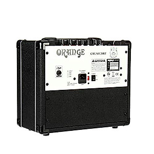 Orange Amps Crush 20RT Amplifier for Electric Guitars (Black) Bundle with Blucoil 10-FT Straight Instrument Cable (1/4in), 2-Pack of Pedal Patch Cables, and 4-Pack of Celluloid Guitar Picks