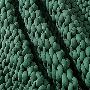 Gravity Blanket Weighted Chunky Knit Blanket, Chunky Hand Knitted Blanket, 10 lbs Deep Forest, 42"x 66", Original Weighted Blanket for Sleep, Bamboo Jersey Made, Breathable Cozy Warm Throw Blanket